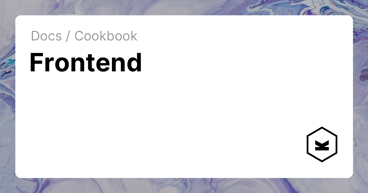 Frontend | Kirby CMS