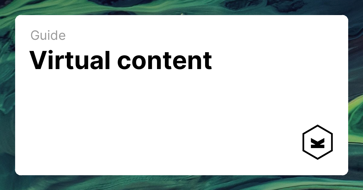 Virtual content | Kirby CMS