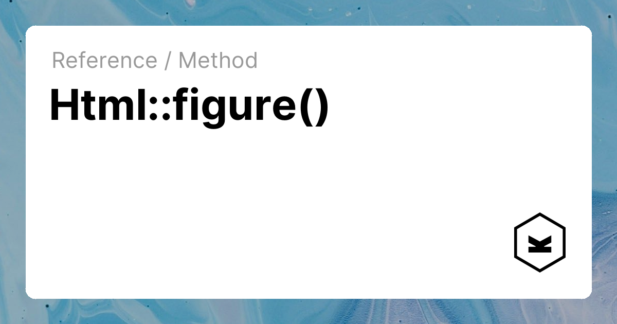 Html::figure() | Kirby CMS