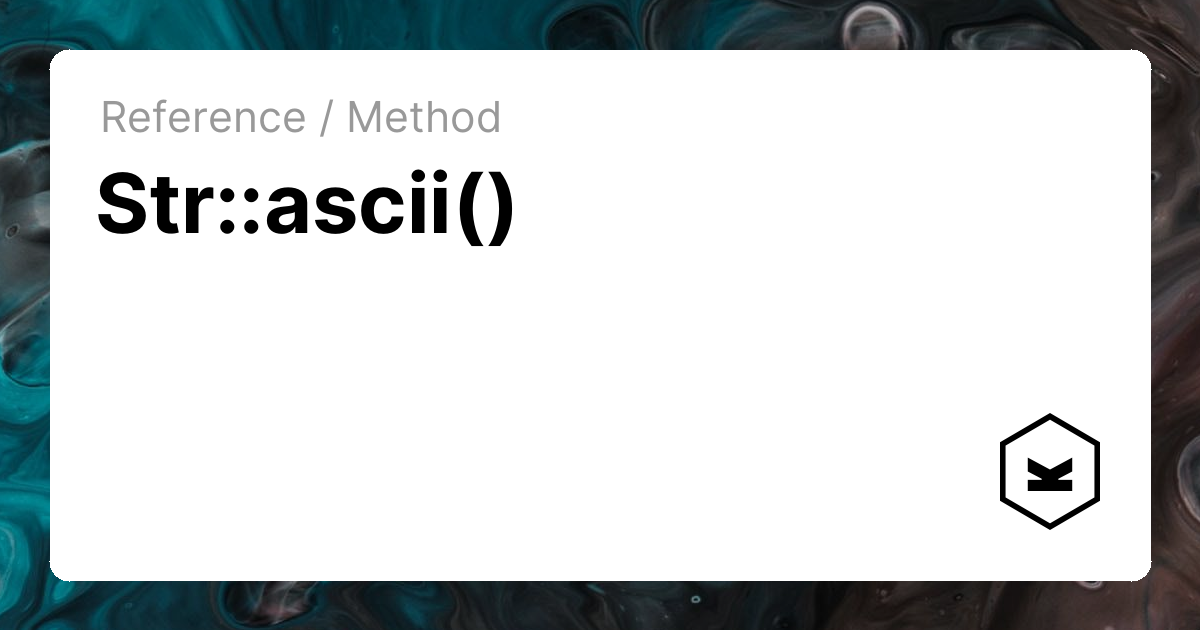 Str::ascii() | Kirby CMS