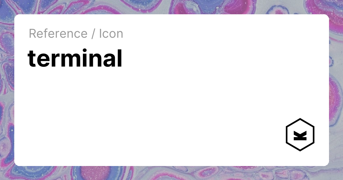 terminal | Kirby CMS