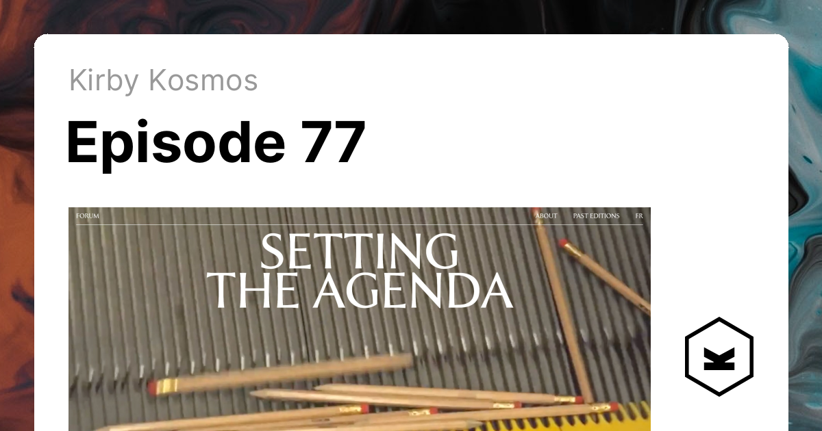 Kosmos Episode 77 | Kirby CMS